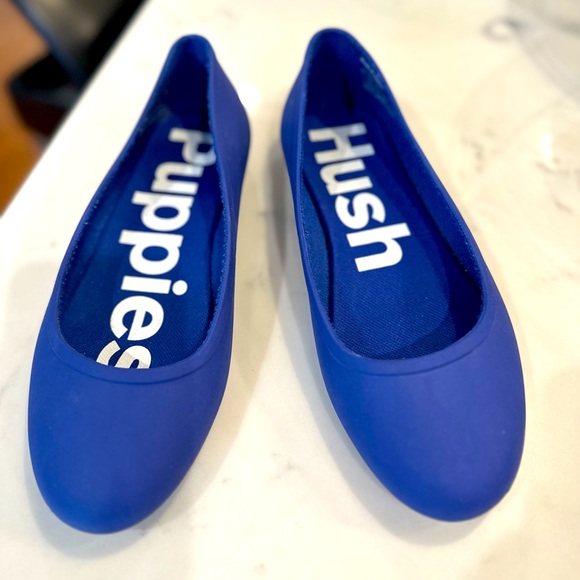 Hush Puppies | Shoes | Blue Hush Puppies Rubber Ballet Flat Womens 7 ...